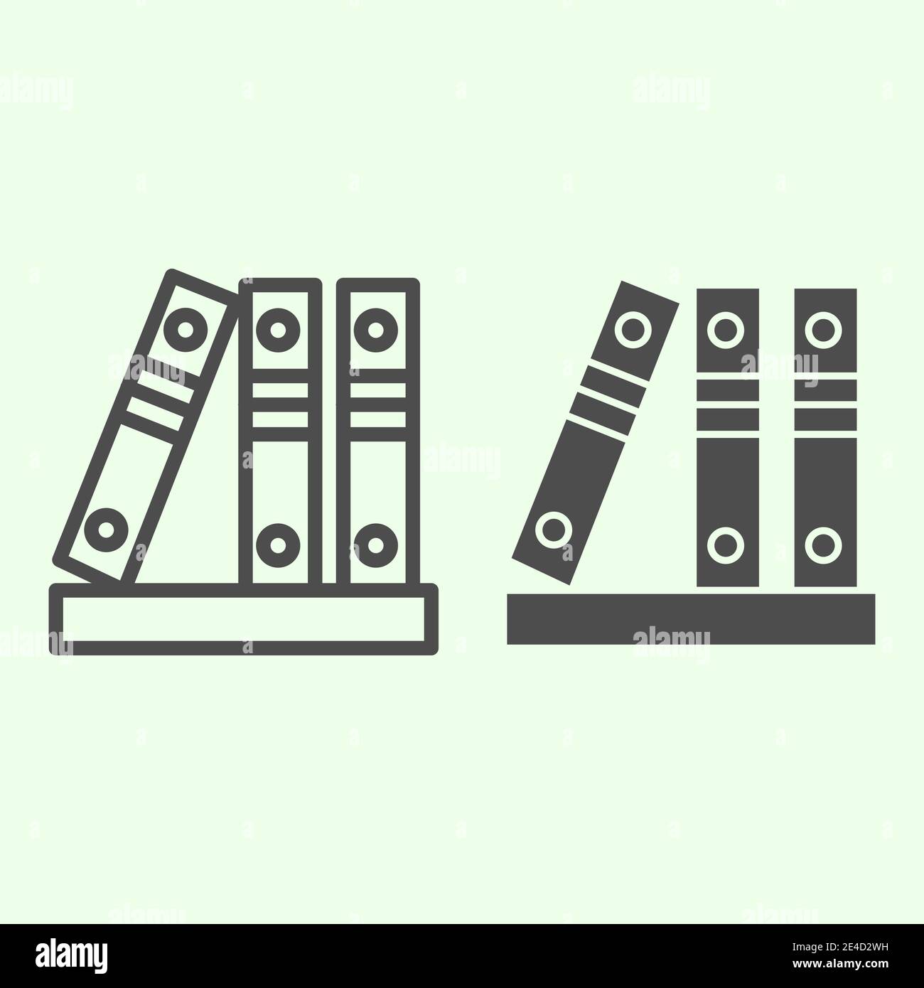 Three ring binders Stock Vector Images - Alamy