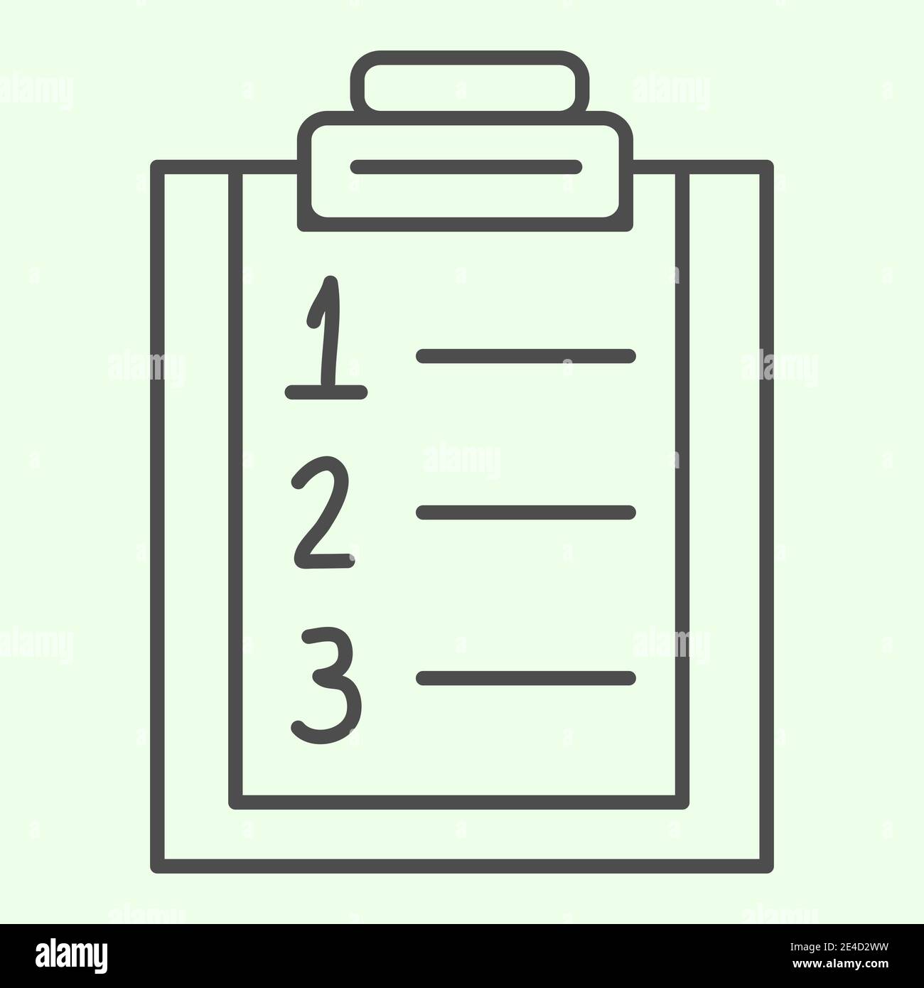 Numbered List Clipart