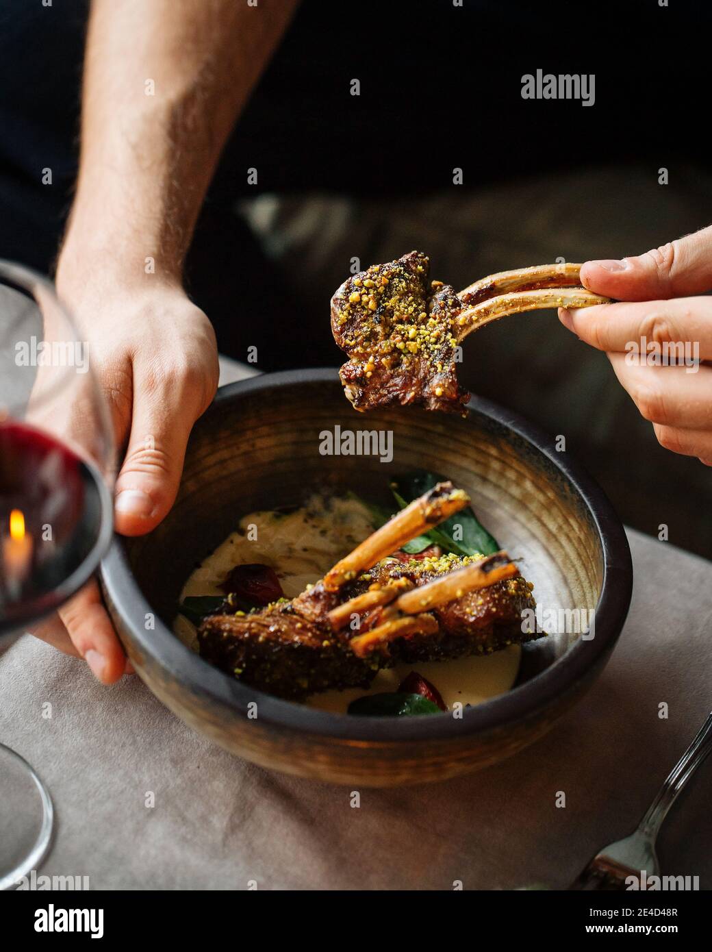 Rack of lamb dish hi-res stock photography and images - Alamy