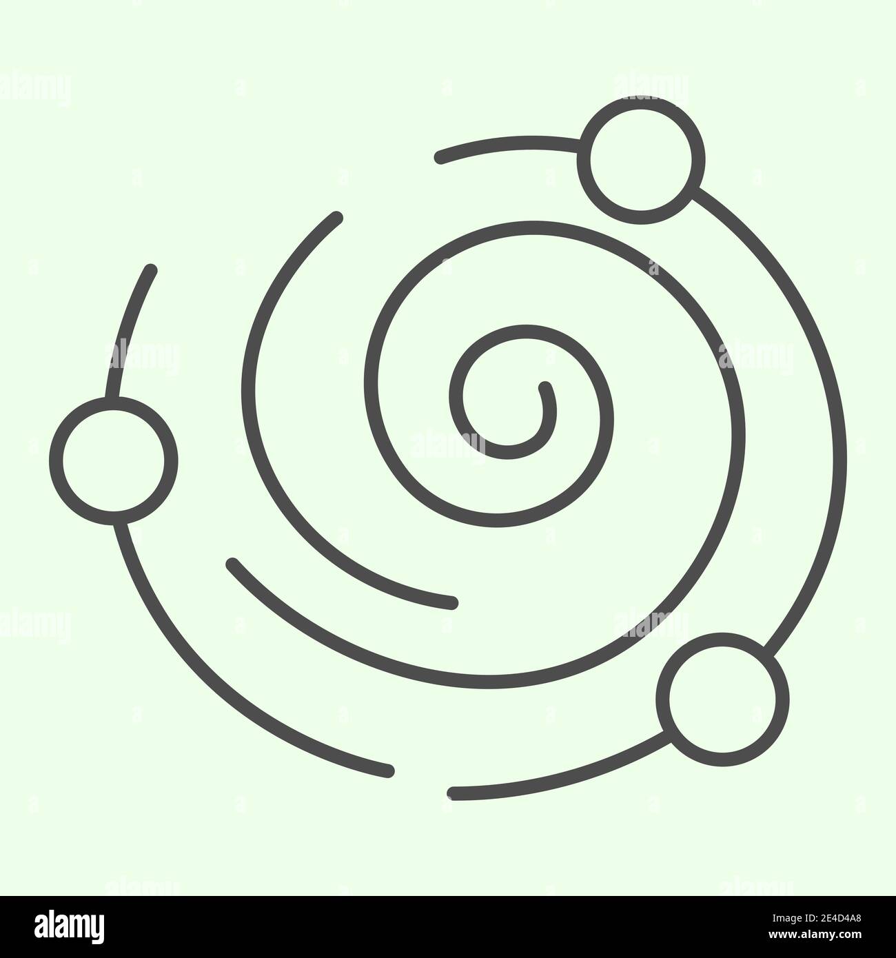 Solar system planets model Stock Vector Images - Alamy