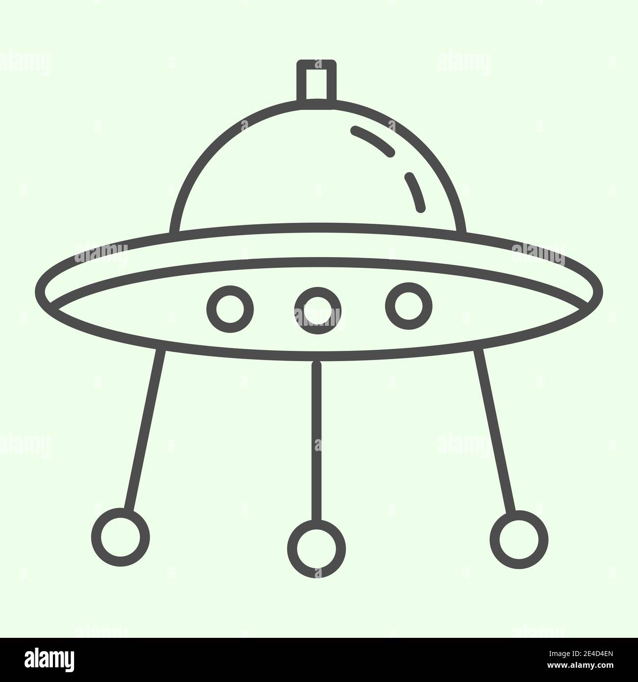 Alien Spaceship Outline