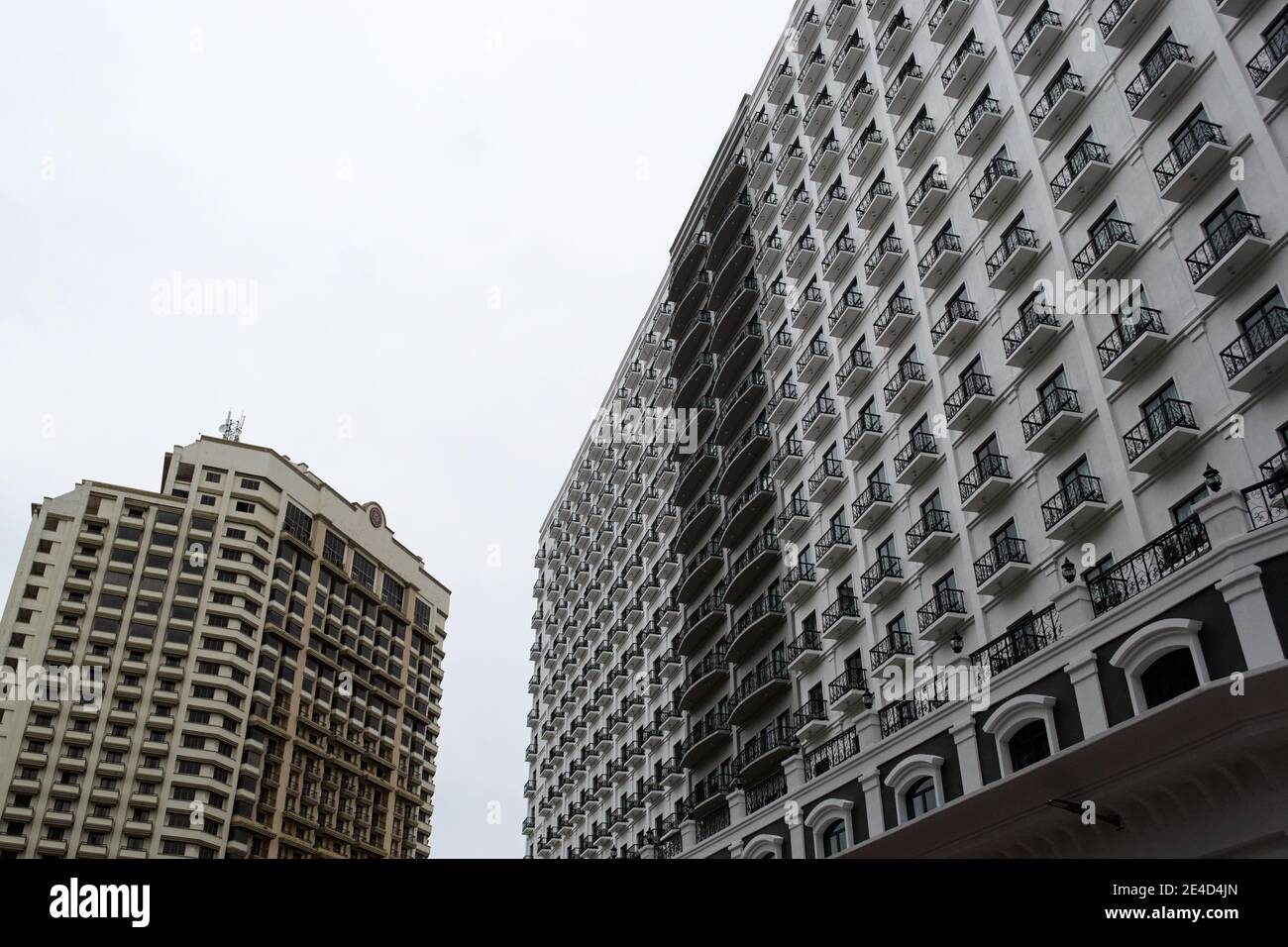 High-rise modern business building with offices and hotel in Melaka ...