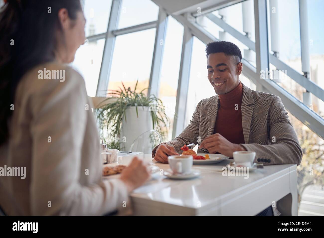 Eating drinking coffee hi-res stock photography and images - Alamy