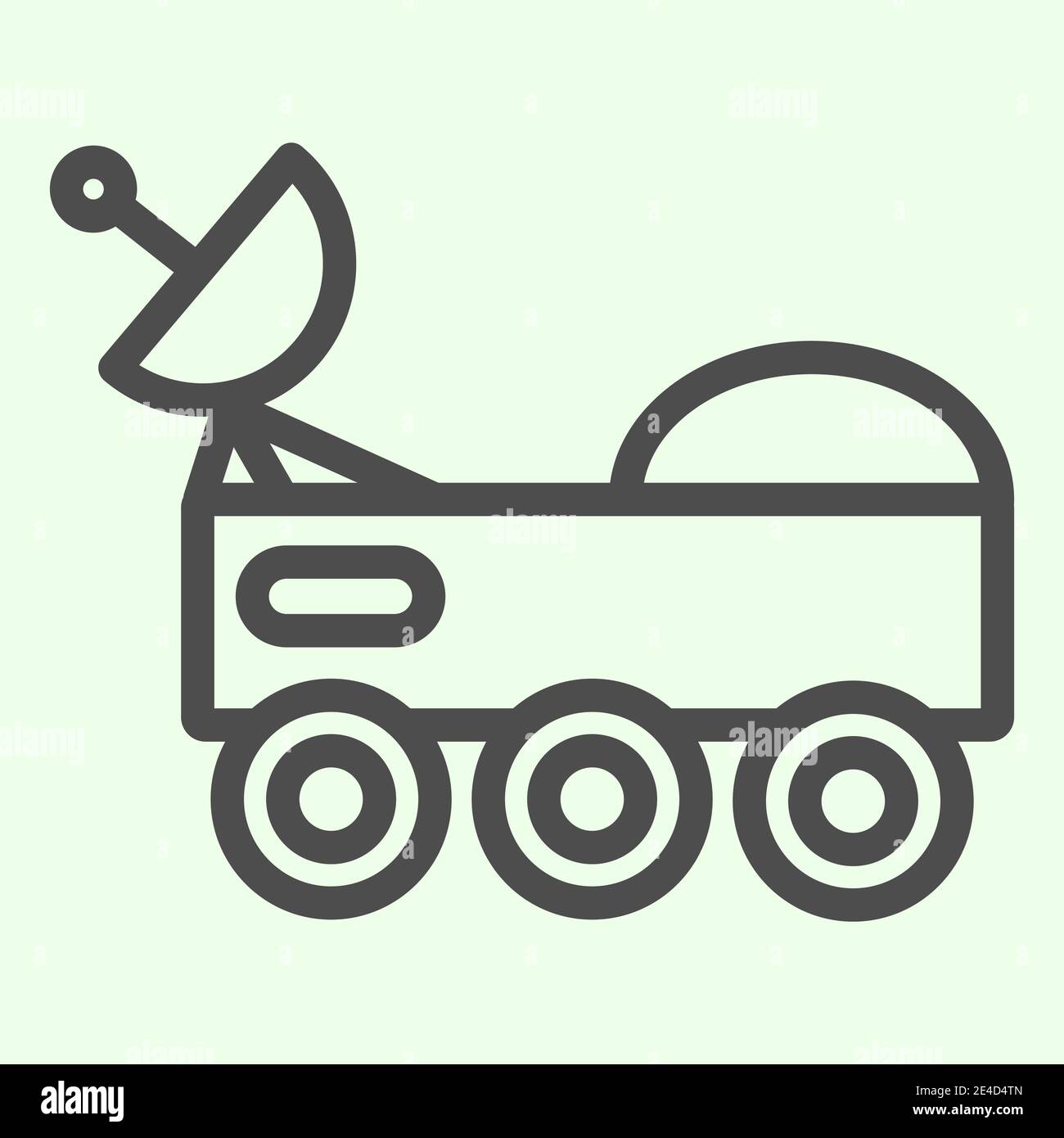 Telescope linear icon moon Stock Vector Images - Alamy