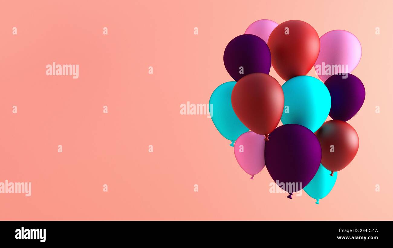 Creative Balloon Abstract as an Indoor Celebration Background Stock ...
