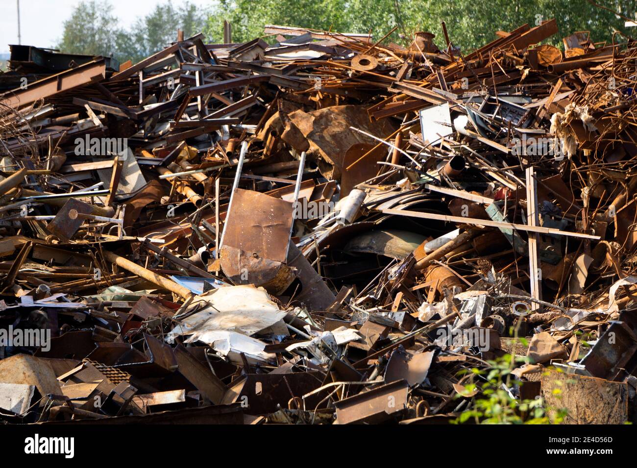 scrap yard zinc valuable unloading transshipment storage Stock Photo ...