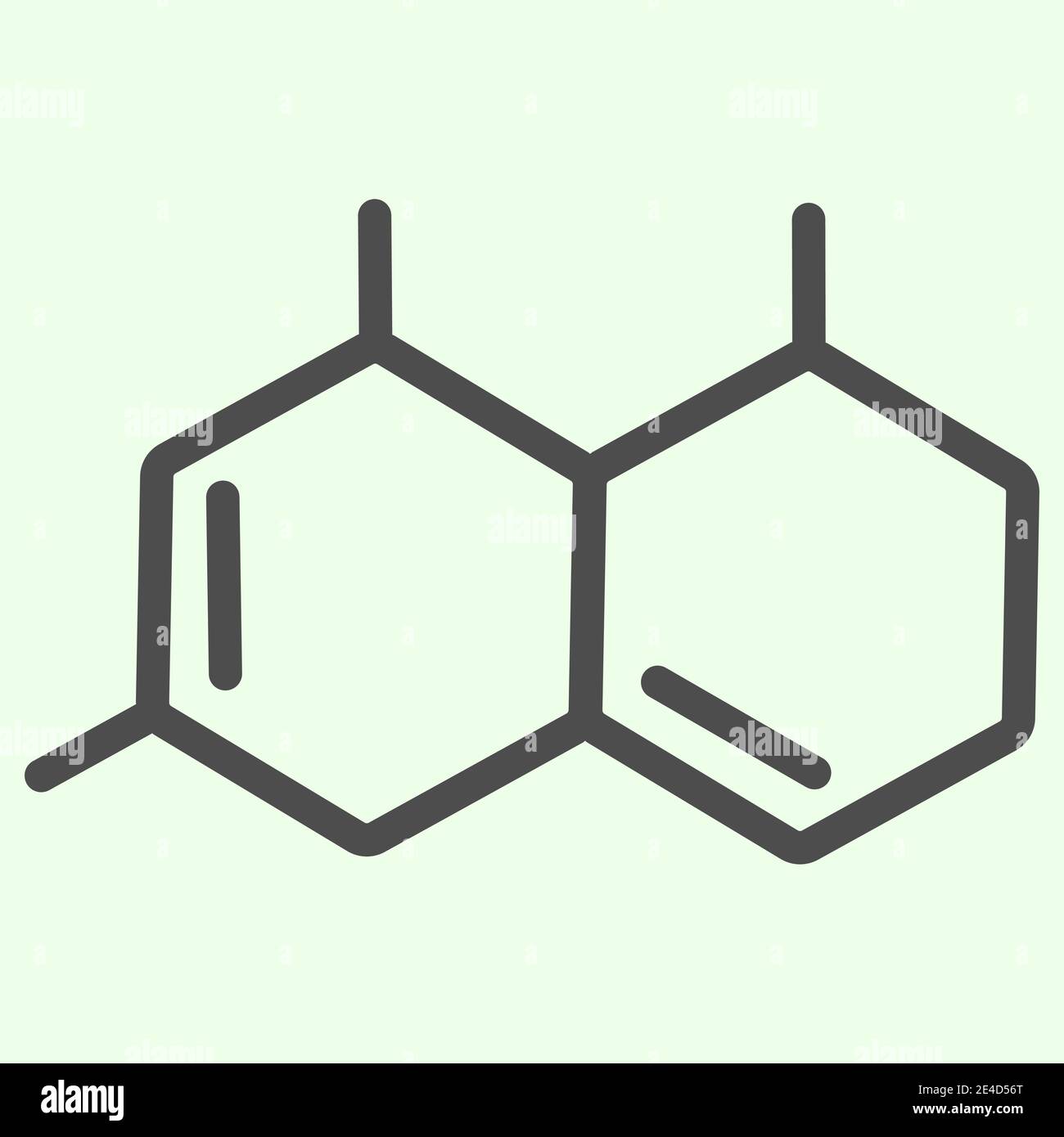 Molecule Formula line icon. Atomic structure and molecules outline ...