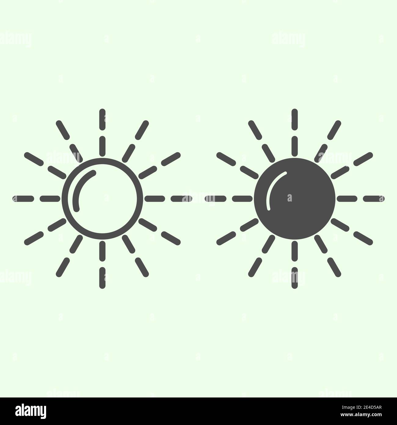 Brightness icon black vector Stock Vector Images - Alamy