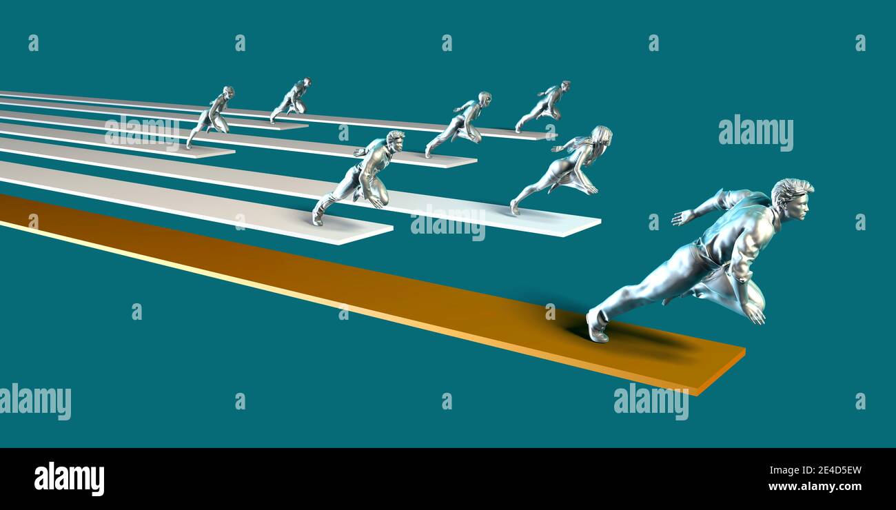 Competitive Advantage as a Core Business Concept Stock Photo - Alamy