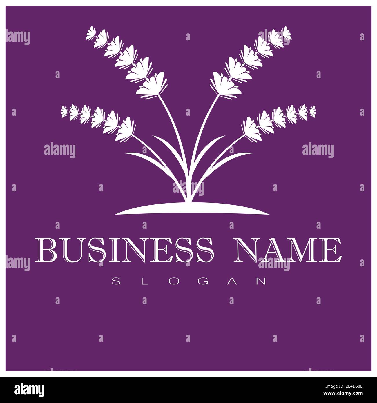 Lavender Logo Template vector symbol nature Stock Vector Image & Art ...