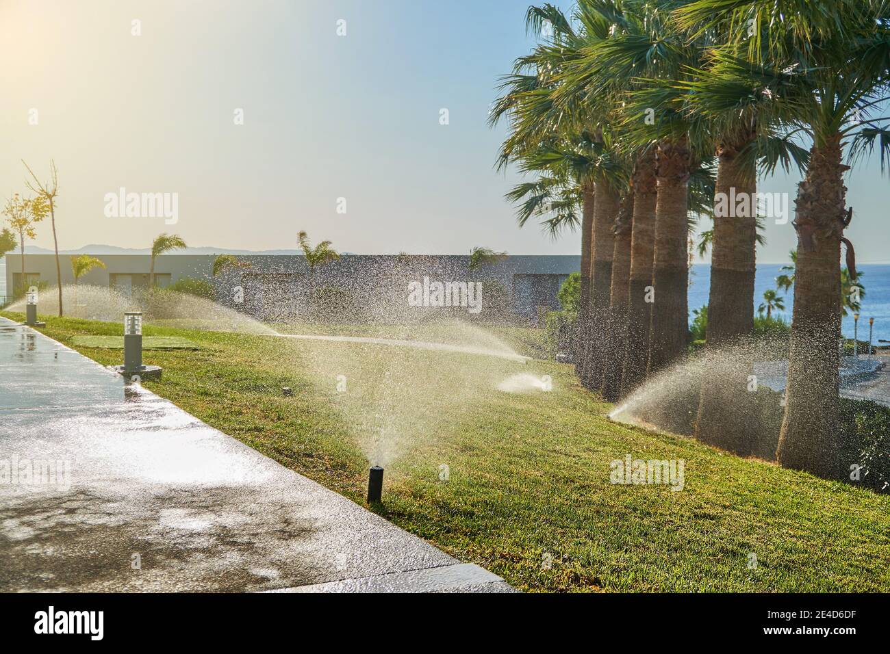 Automatic irrigation system hi-res stock photography and images - Alamy