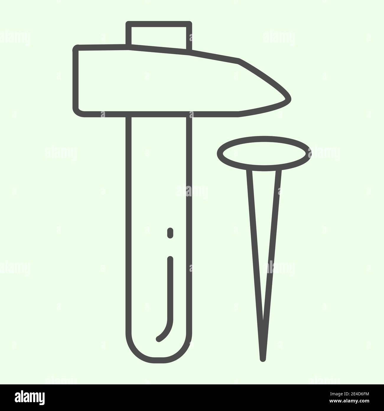 Construction nail house Stock Vector Images - Alamy