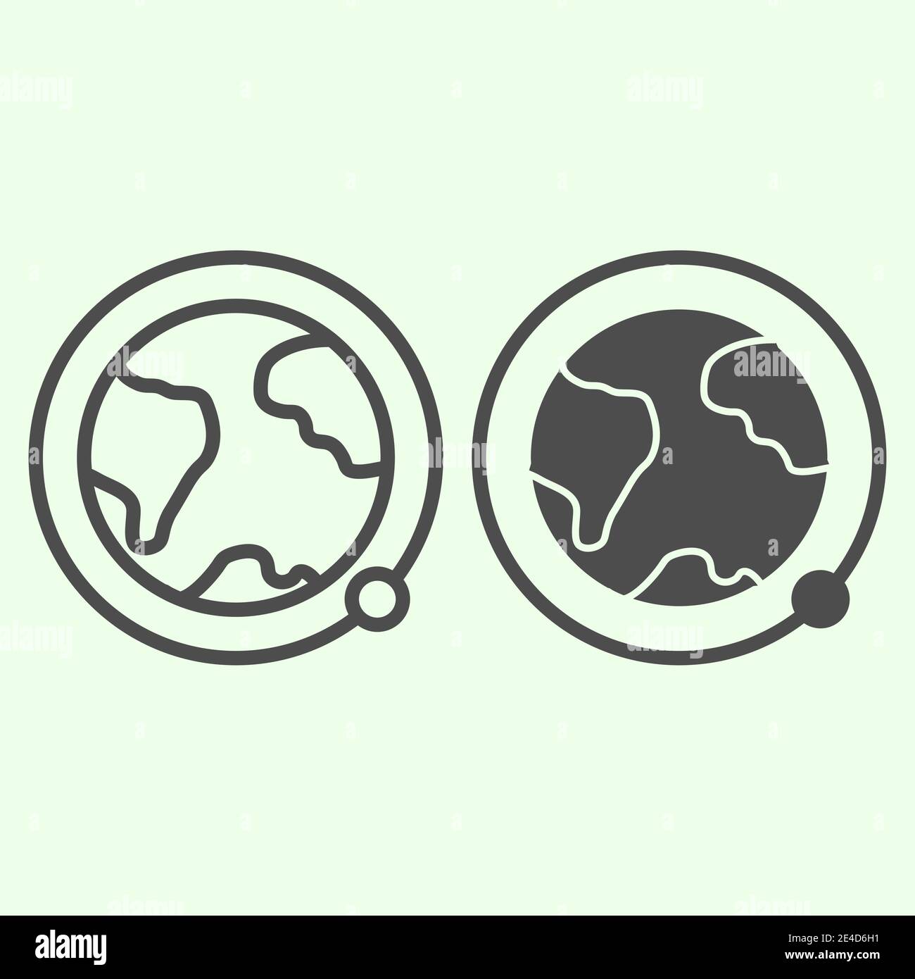 Earth pictogram hi-res stock photography and images - Alamy