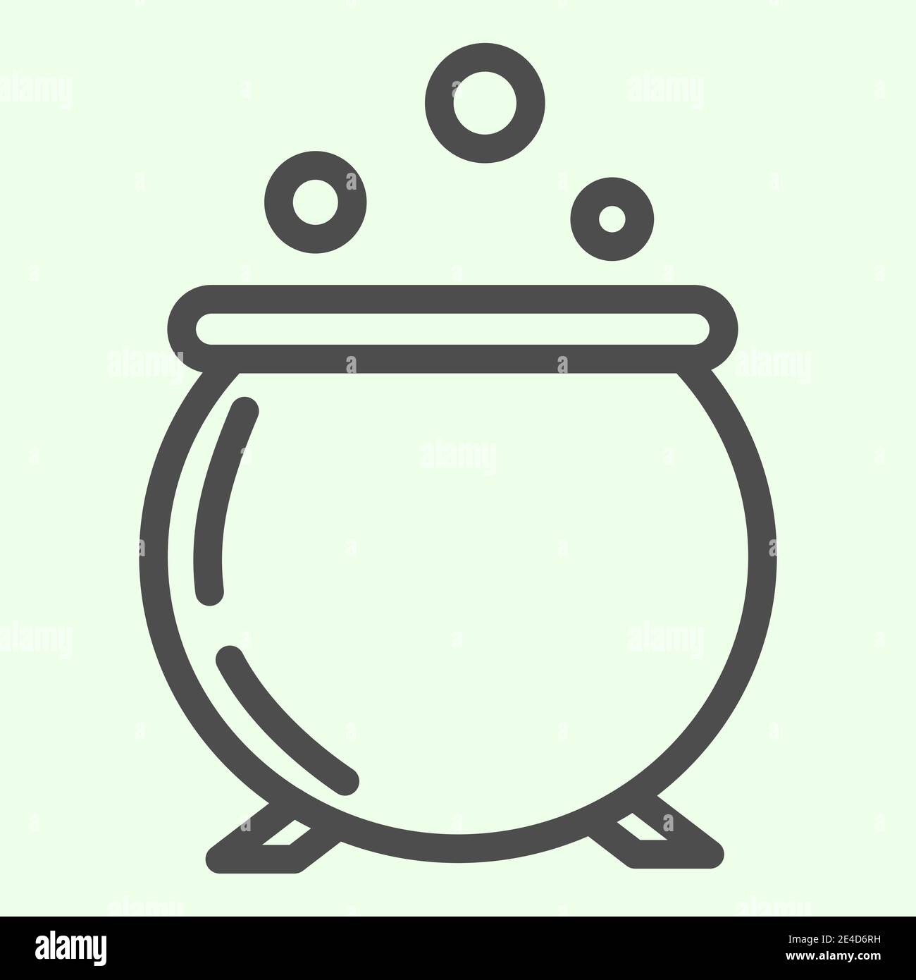 Magic pot icon linear Stock Vector Images - Alamy