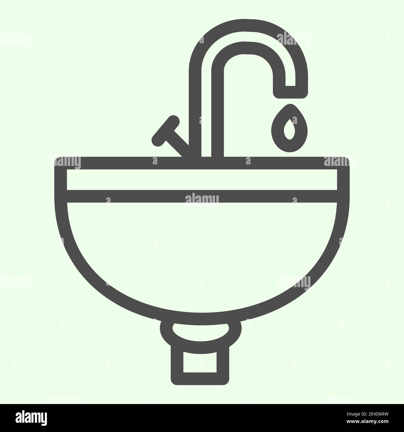 Real estate washbasin Stock Vector Images - Alamy