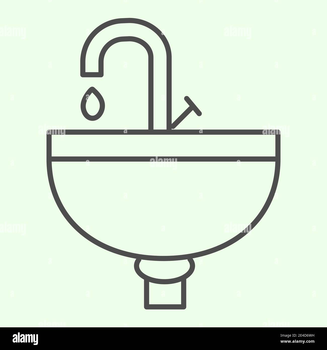 Real estate washbasin Stock Vector Images - Alamy