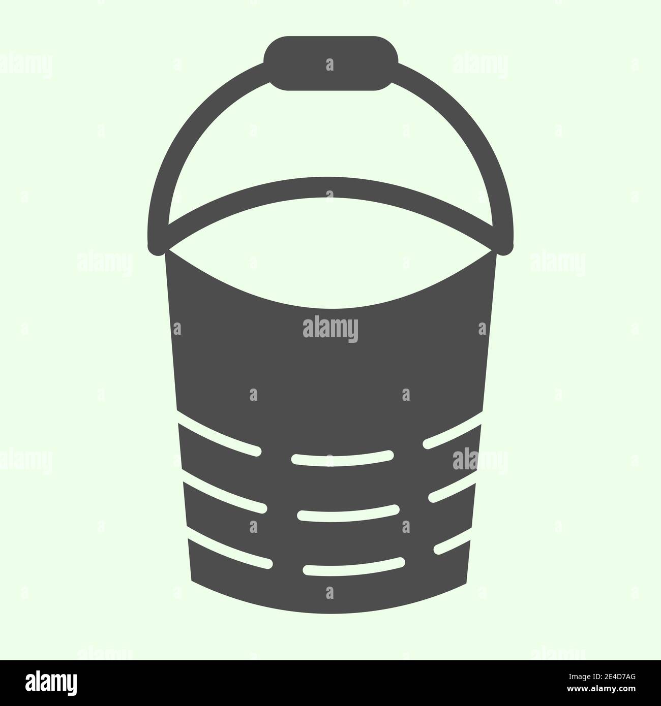 Paint bucket on black background Stock Vector Images - Alamy