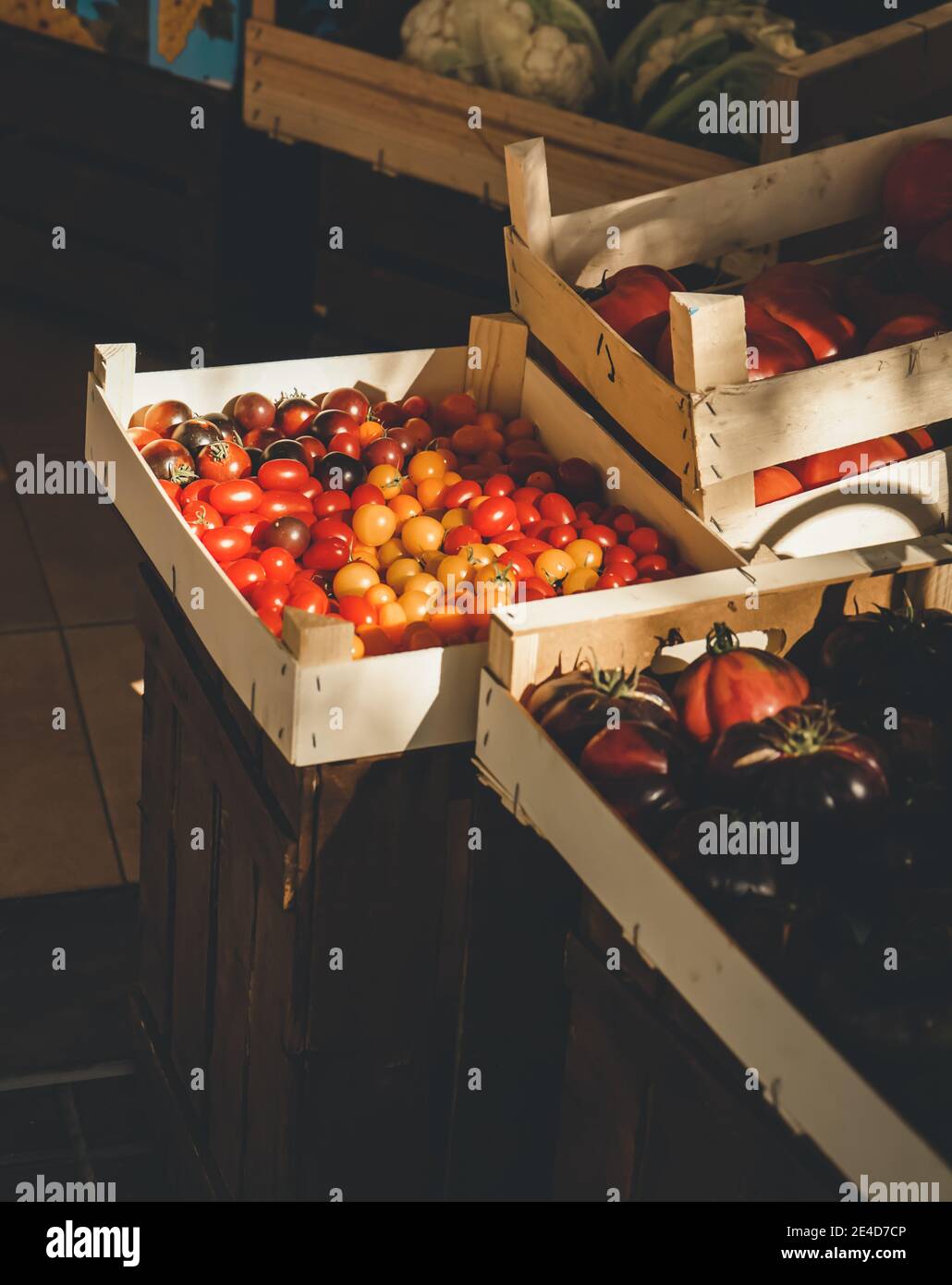 Self service fruit store with many organic products Stock Photo - Alamy