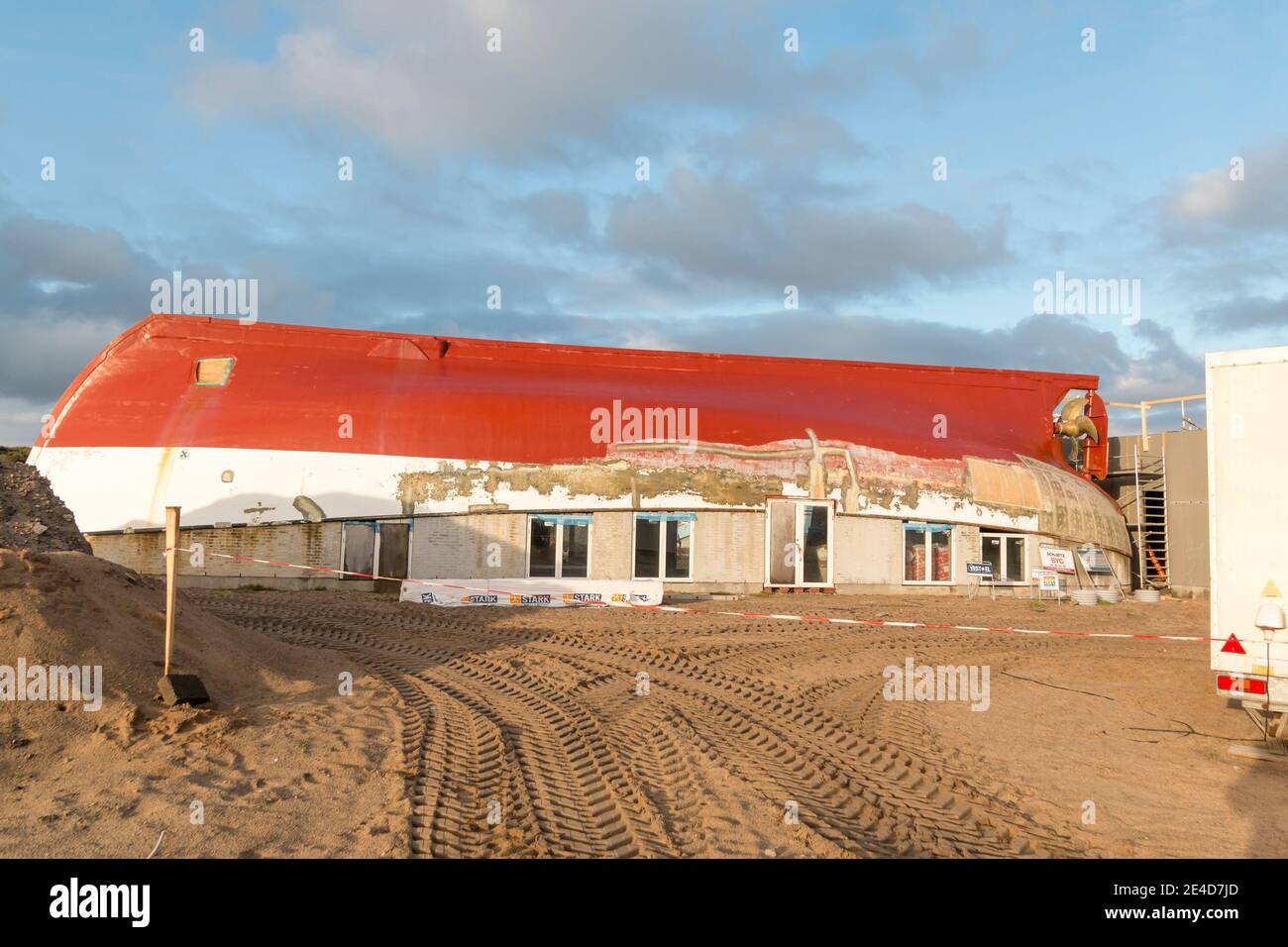 Thyboron, Denmark - 23 October 2020: Fishing cutters which are ...