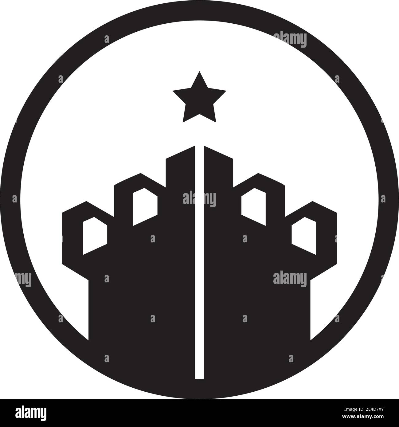 Fort building logo design vector template Stock Vector Image & Art - Alamy