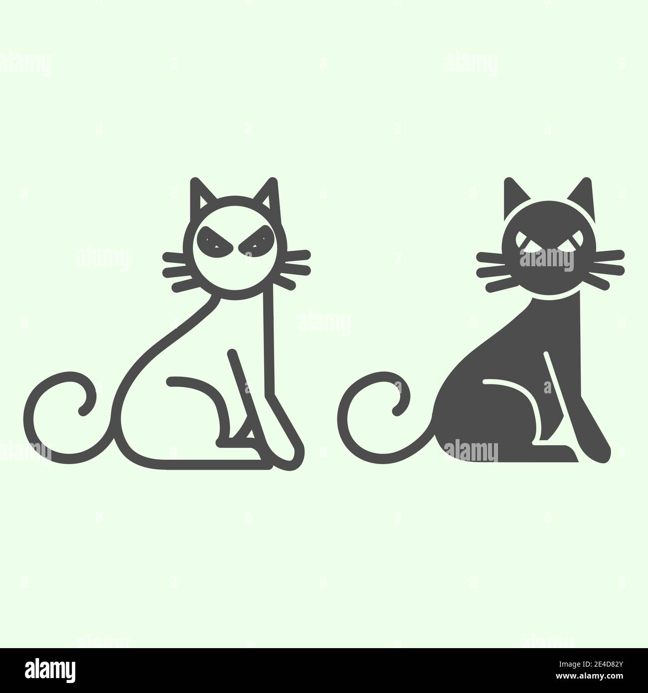 Staring cat Stock Vector Images - Alamy