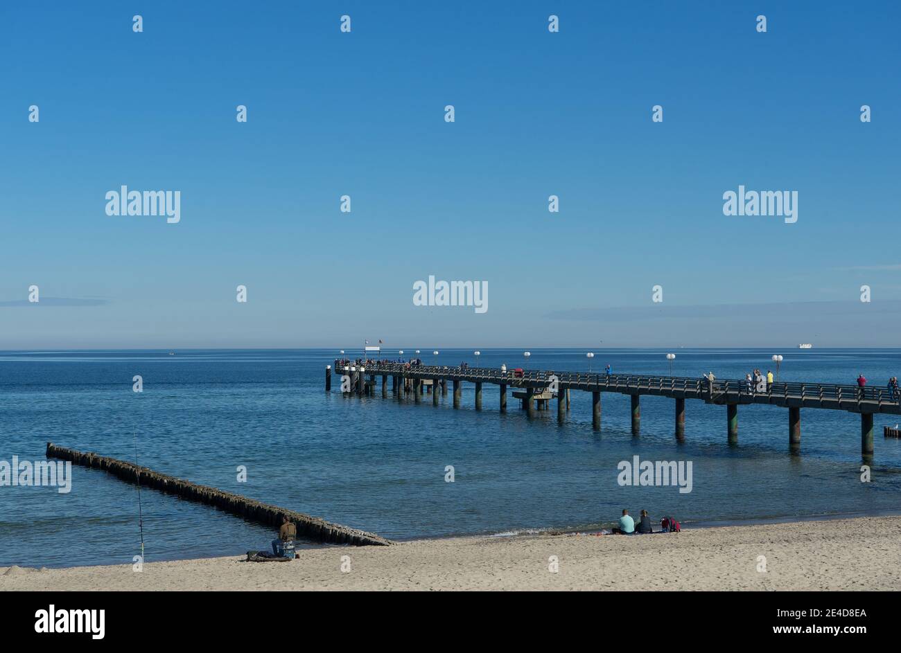 Baltic Sea coast at the german city called Kuehlungsborn Stock Photo ...
