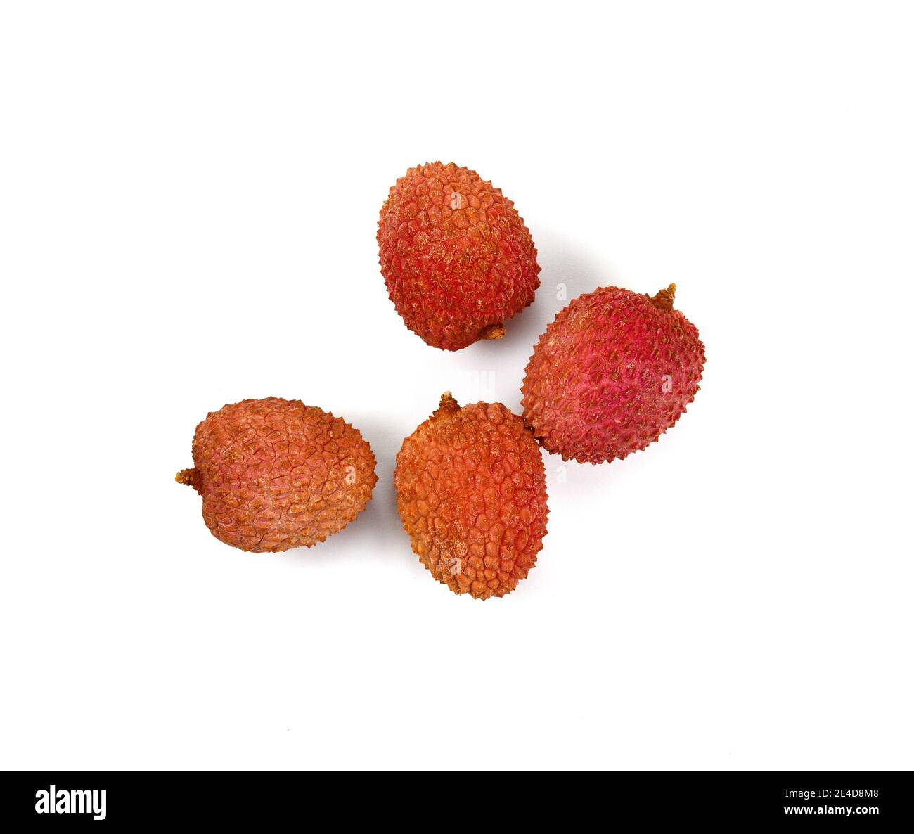Group of fresh red ripe litchee (Litchi chinensis) tropical fruits ...