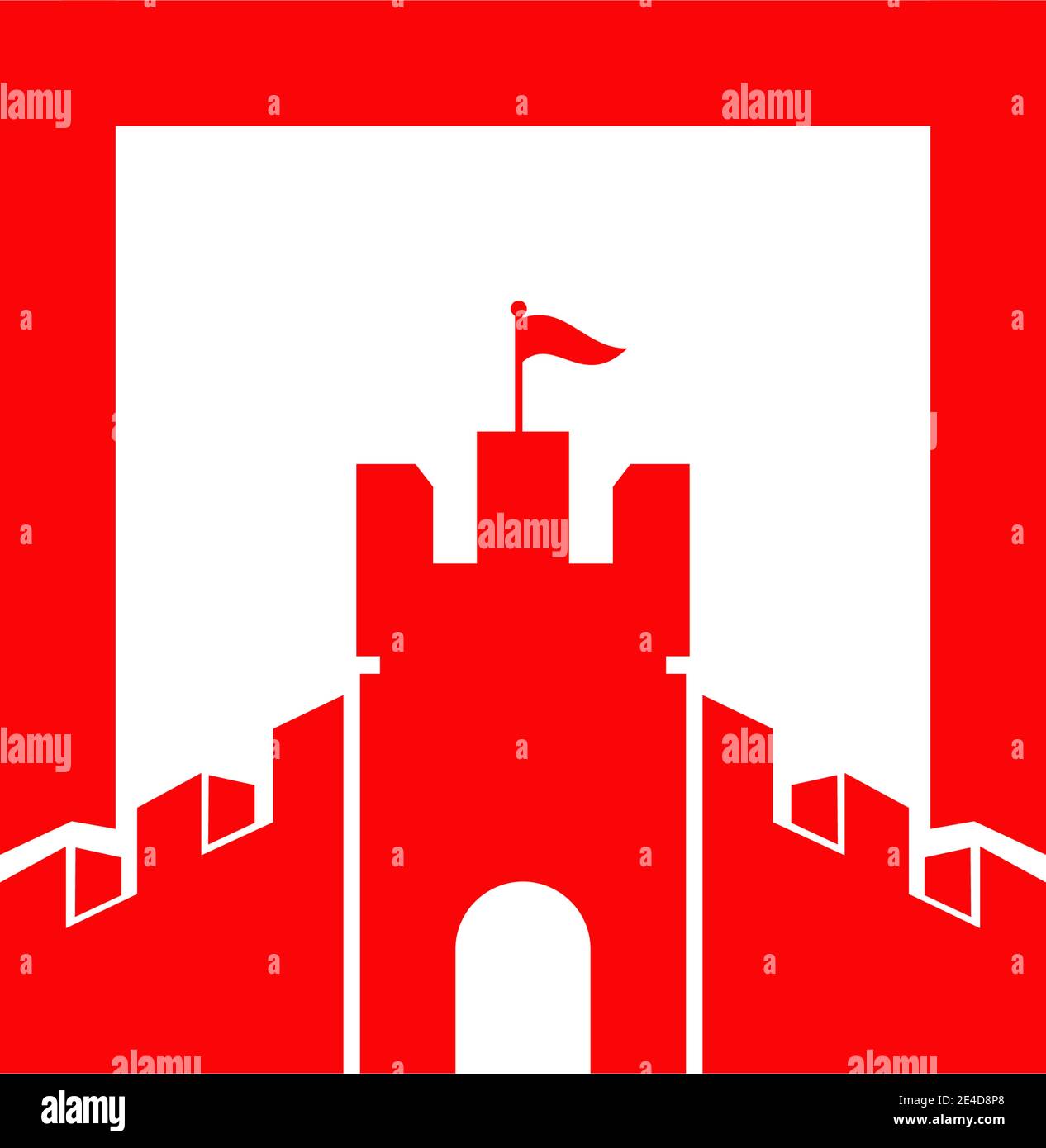 Fort building logo design vector template Stock Vector Image & Art - Alamy