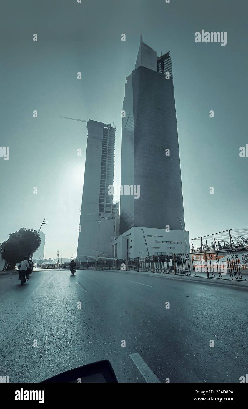 Icon tower behria town Karachi Pakistan Stock Photo - Alamy