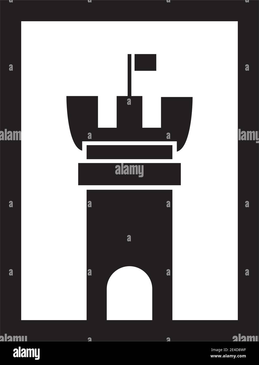 Fort building logo design vector template Stock Vector Image & Art - Alamy