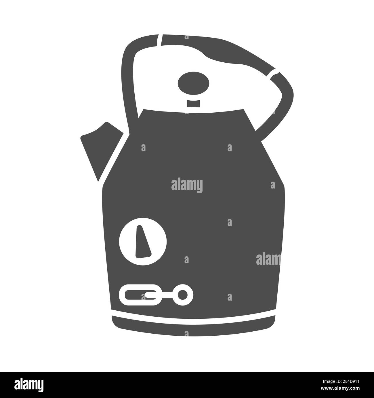 Tea kettle solid icon, household appliances concept, Electric kettle ...