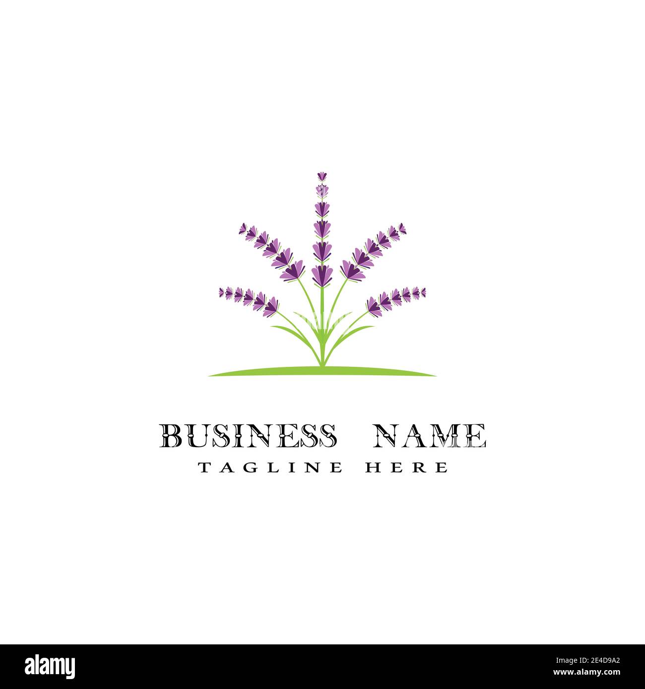 Lavender Logo Template vector symbol nature Stock Vector Image & Art ...