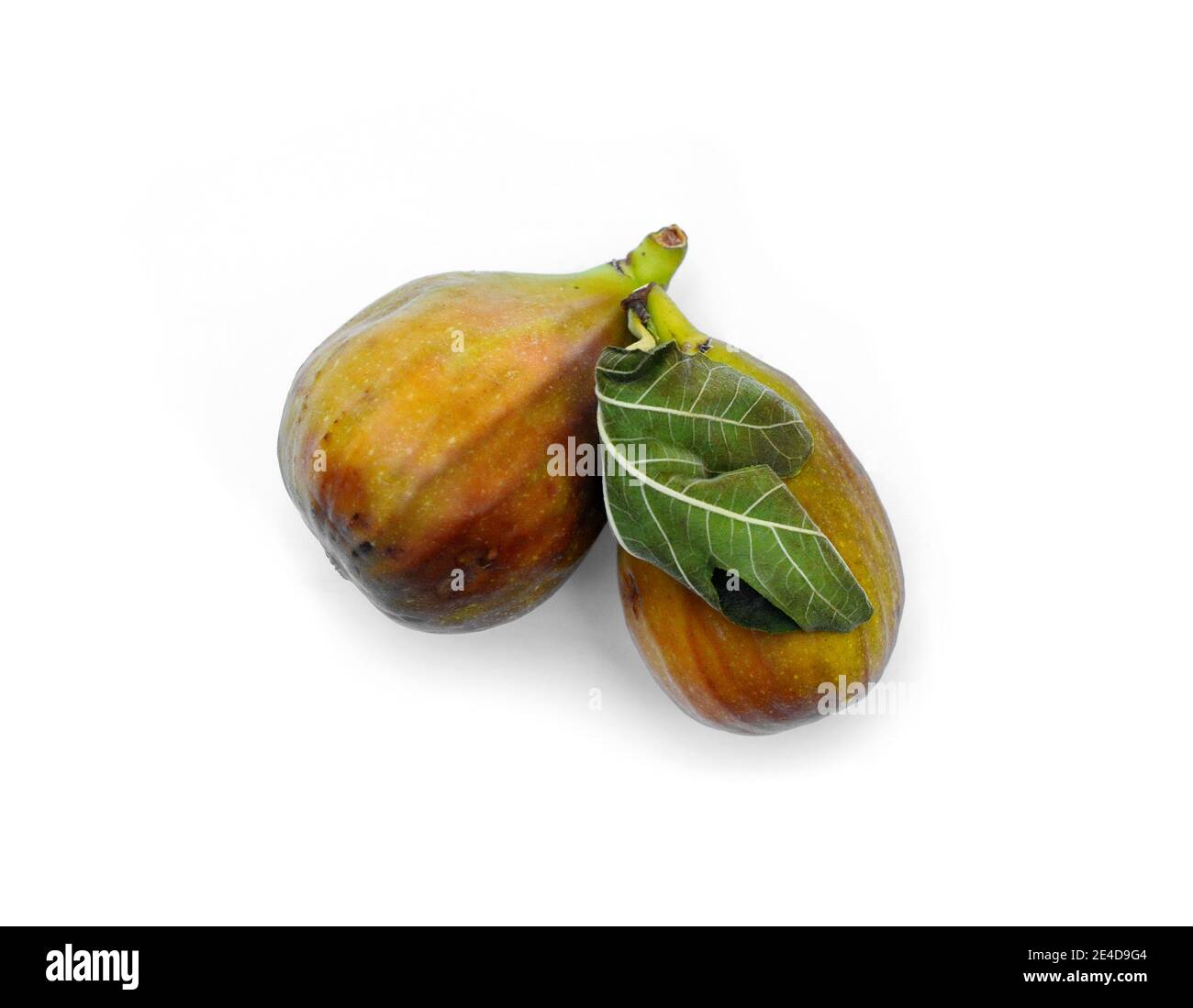 fresh figs and cut figs isolated on white background Stock Photo - Alamy