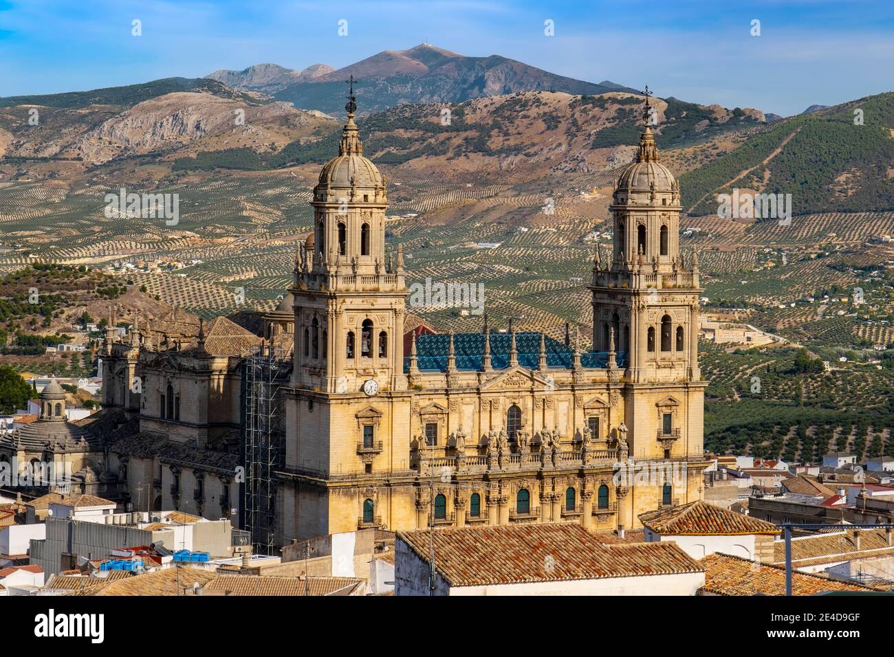 Jaen cathedral. Holy Church of the Assumption of the Virgin, Jaen city ...