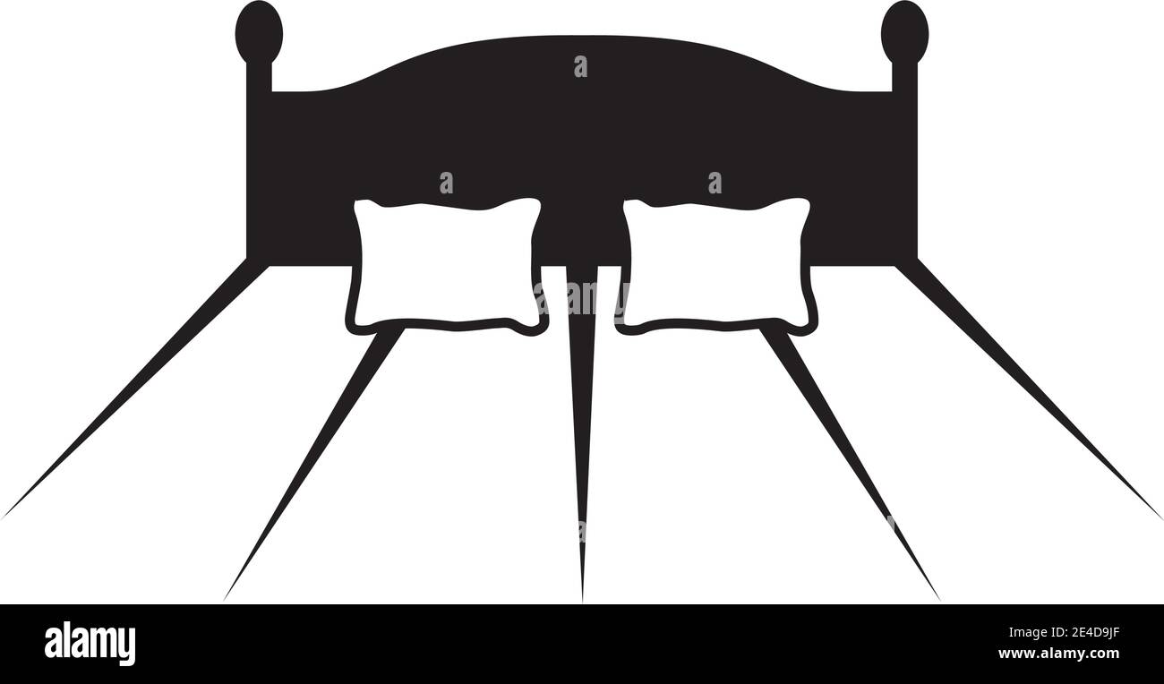 Bed logo icon design vector template Stock Vector Image & Art - Alamy