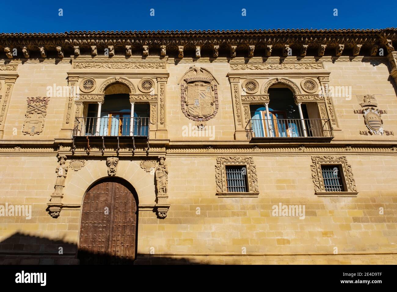 Plateresque facade of the Town hall, Baeza, UNESCO World Heritage Site ...