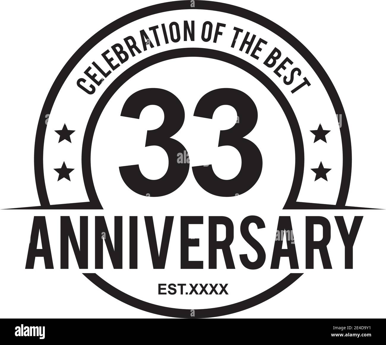 33th birthday vector vectors hi-res stock photography and images - Alamy