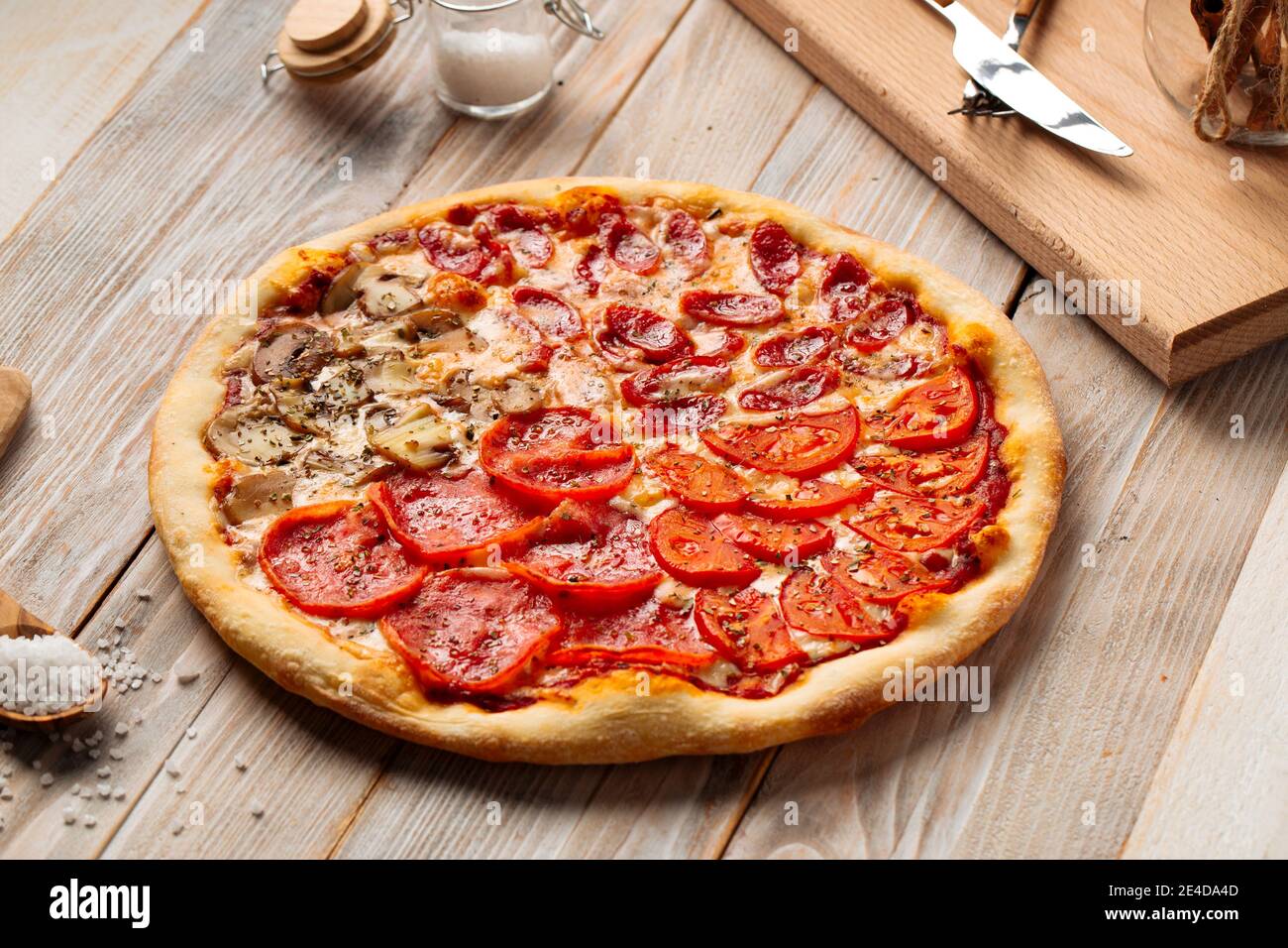 Four seasons pizza hi-res stock photography and images - Alamy