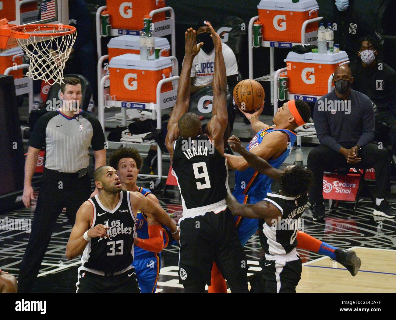 Serge Ibaka Blocks Blake Griffin