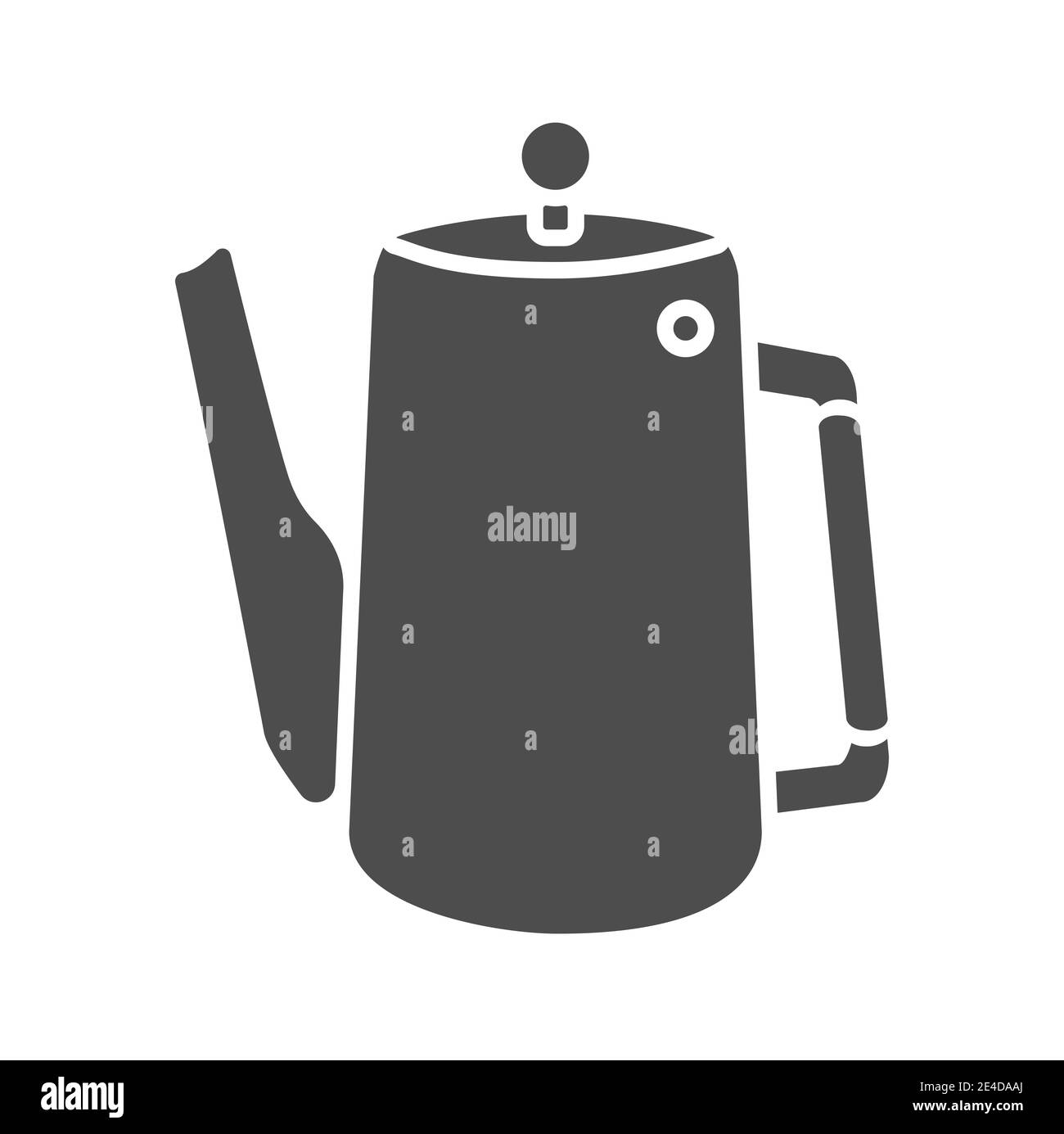 Kitchen tea or coffee pot solid icon, Kitchenware concept, water kettle ...
