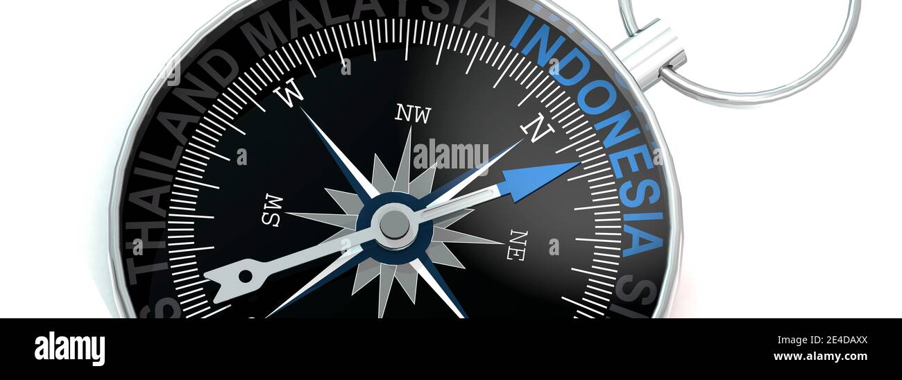 Indonesia compass hi-res stock photography and images - Alamy