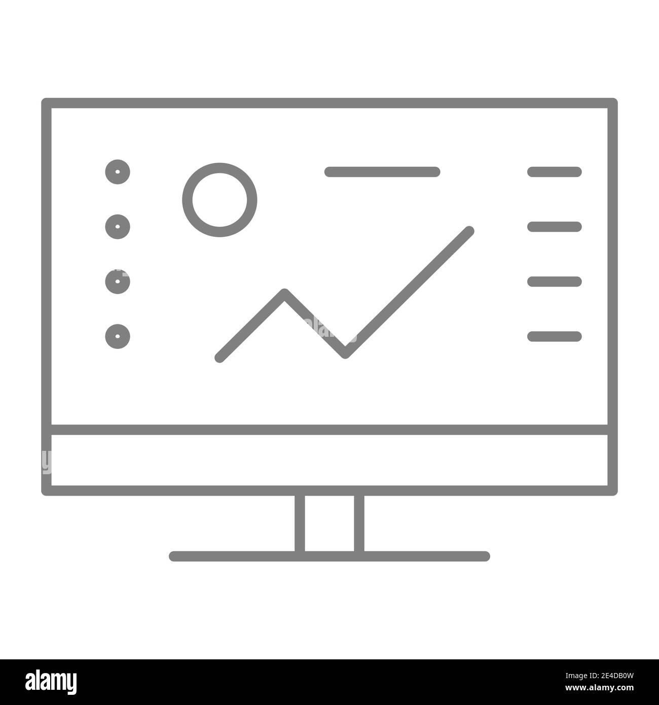 Software thin line icon. Computer vector illustration isolated on white ...