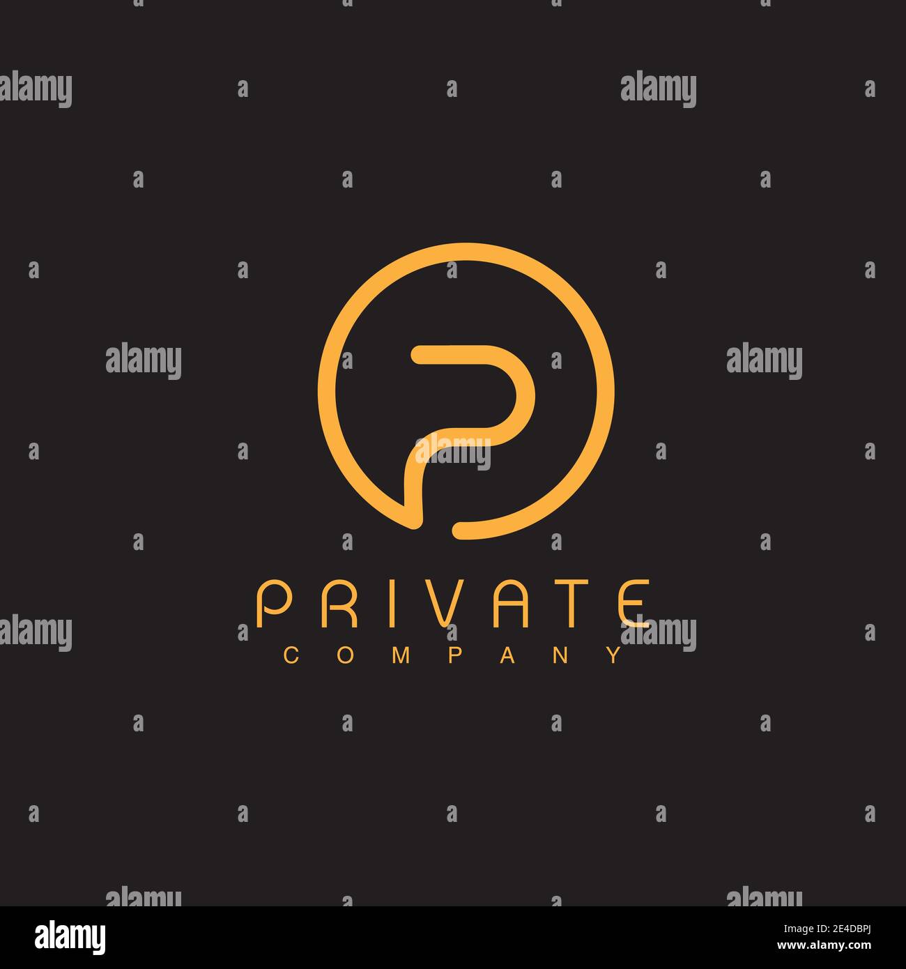 Circle P letter logo design vector template Stock Vector Image & Art ...