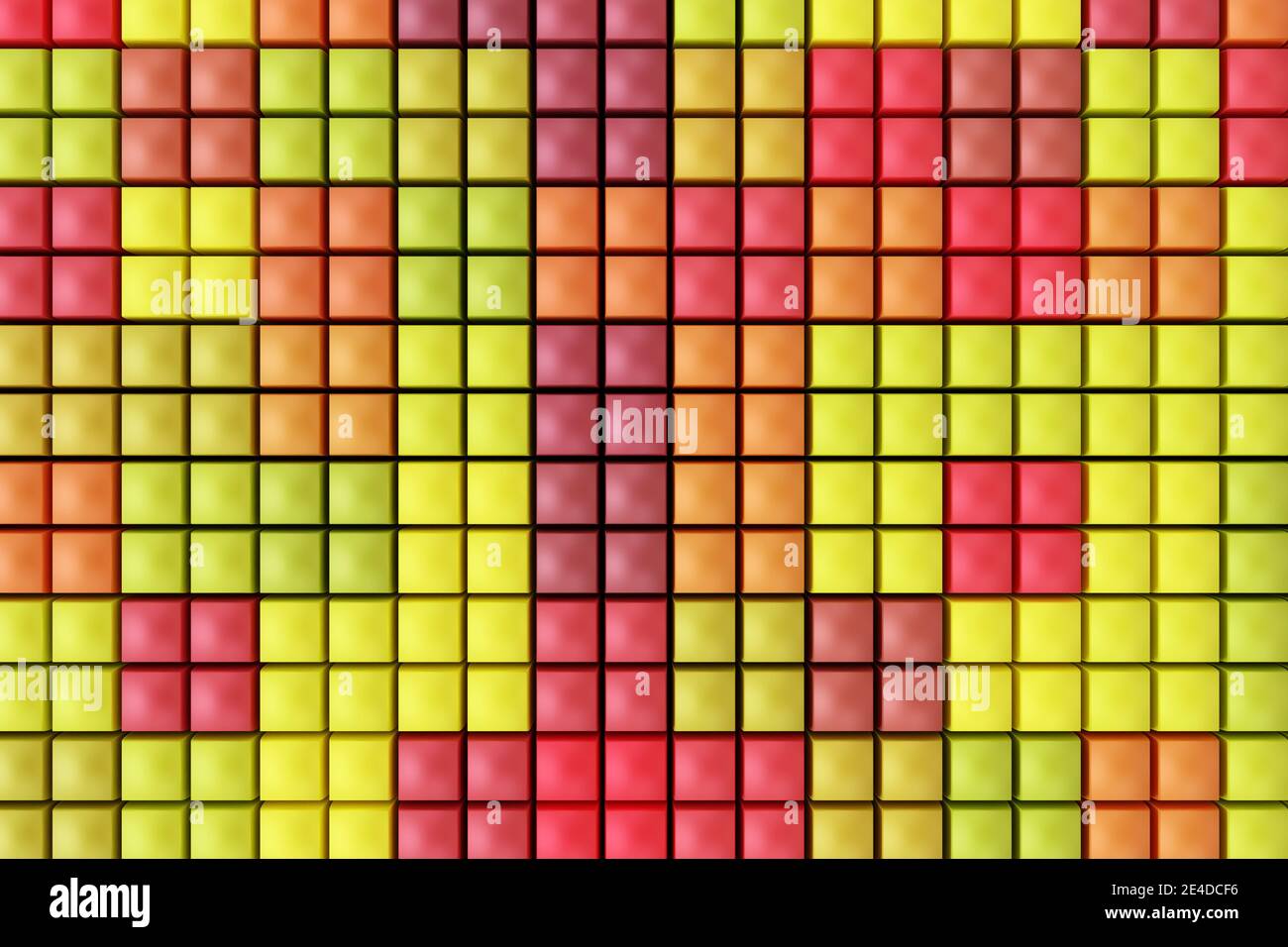 3d rendering of a background with a lot of colored squares Stock Photo ...