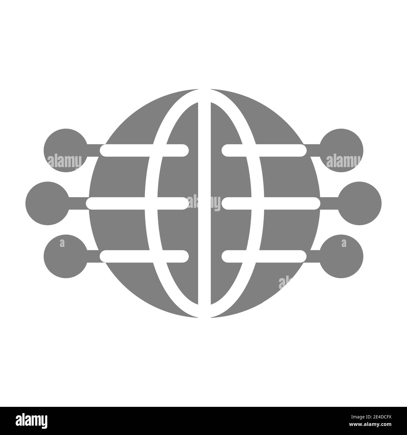 Global network map pins Stock Vector Images - Alamy