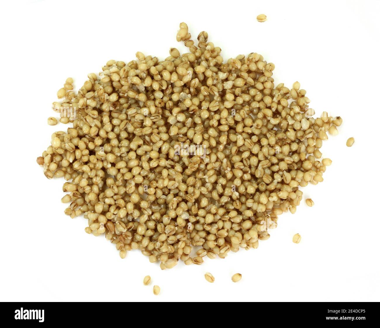 Cooked bulgur wheat isolated on white Stock Photo - Alamy