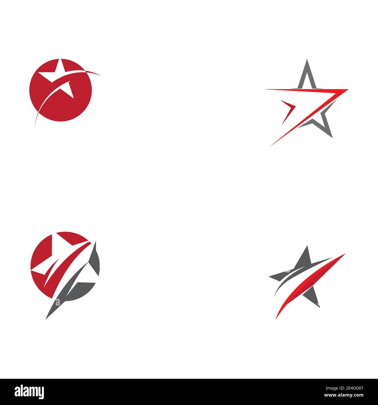 Set Star icon Template vector illustration design Stock Vector Image ...