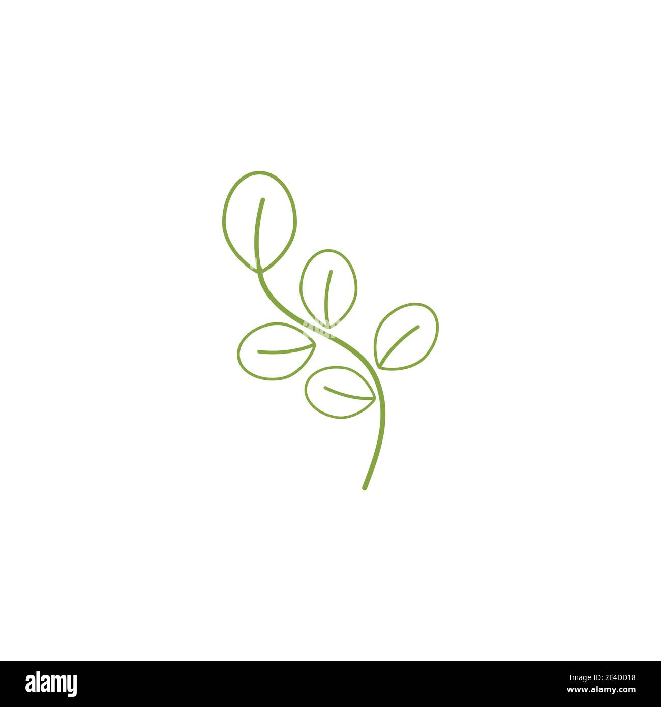 Moringa leaf Logo Template vector symbol nature Stock Vector Image ...