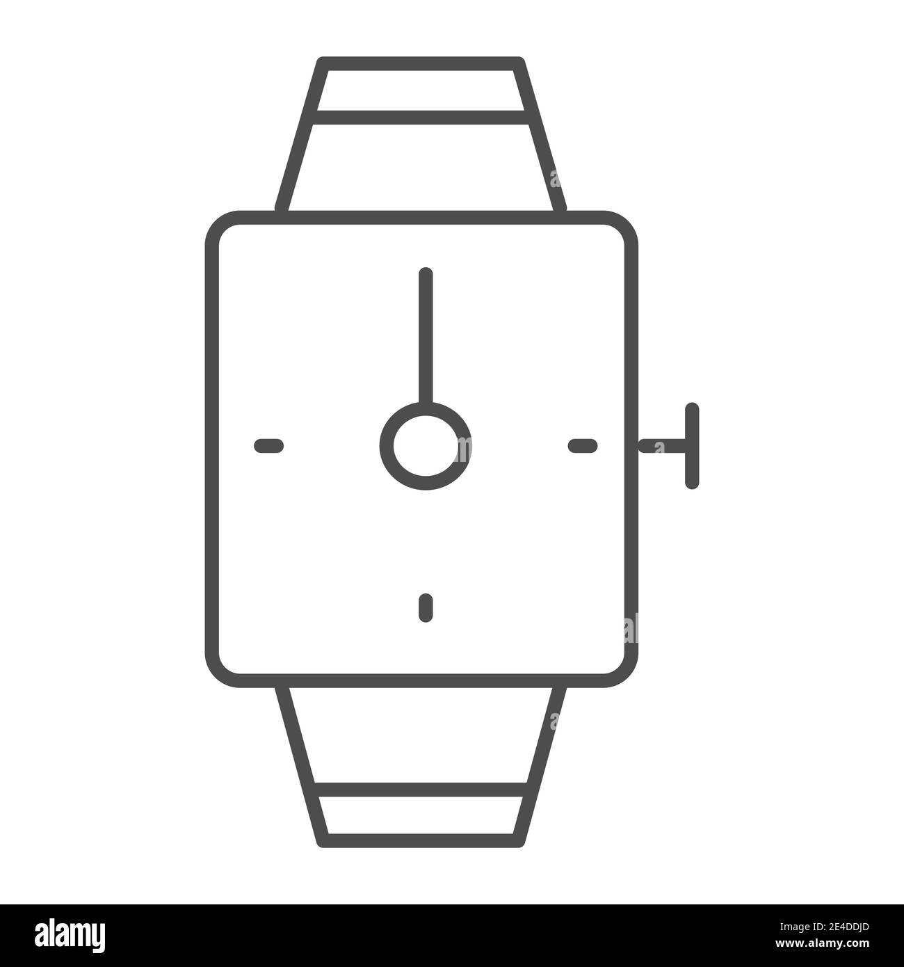 Clock icon on square Black and White Stock Photos & Images - Alamy