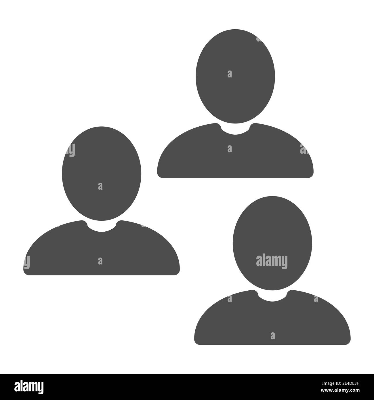 People solid icon. Group of people vector illustration isolated on ...